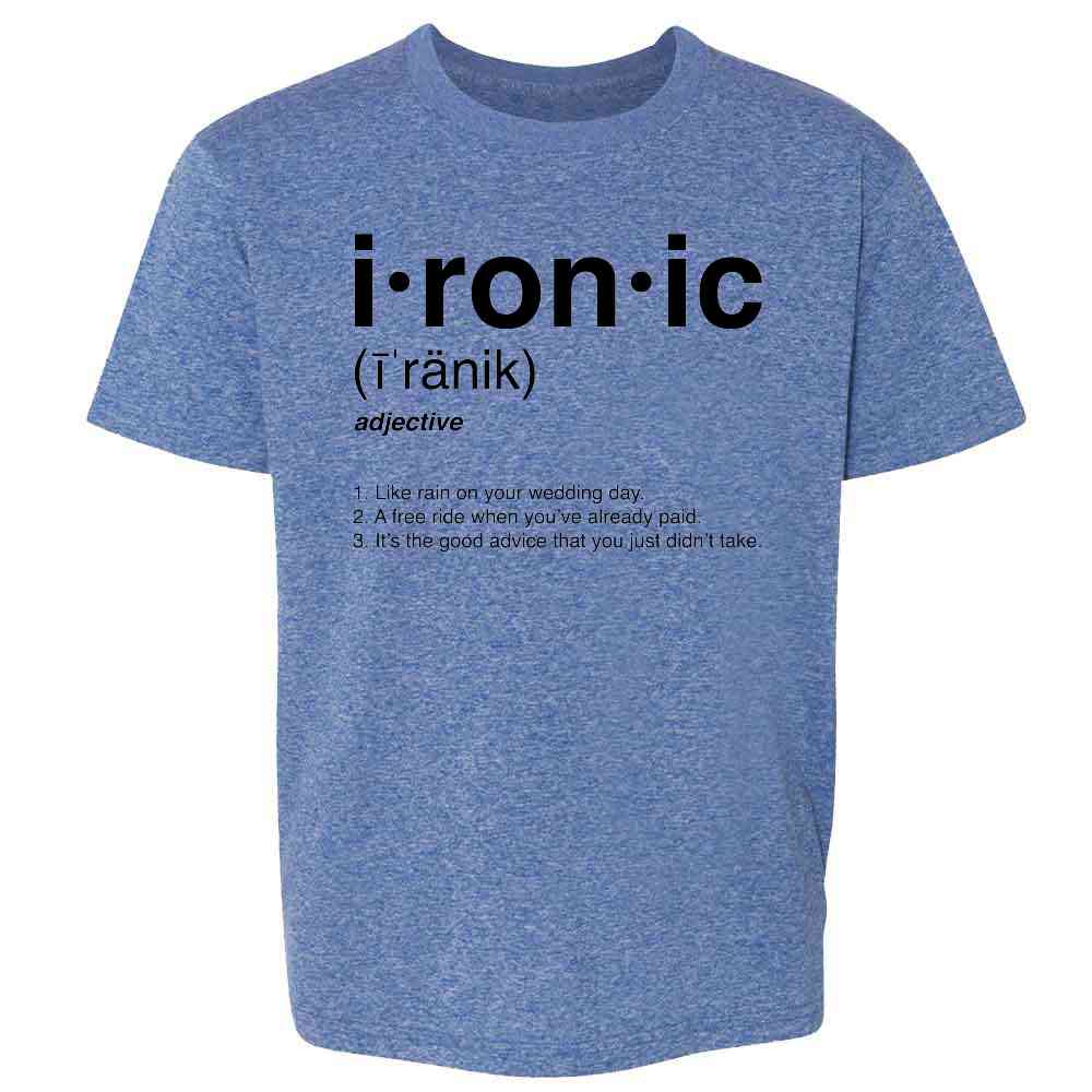 Ironic Isnt It? Definition 90s Song Funny Kids & Youth Tee – Gotham ...