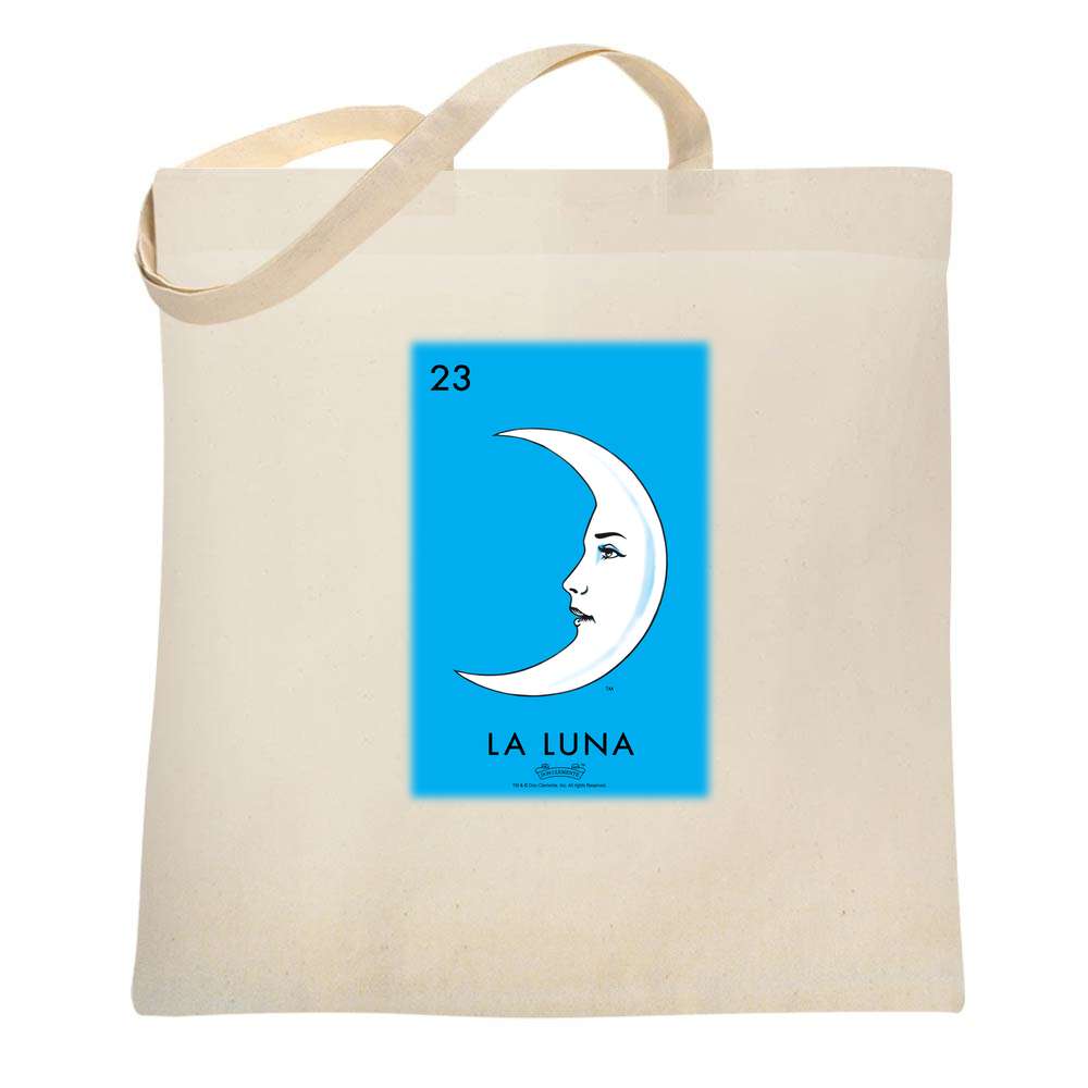 La Luna Moon Loteria Card Mexican Bingo Tote Bag – Gotham Gifts | Pop ...
