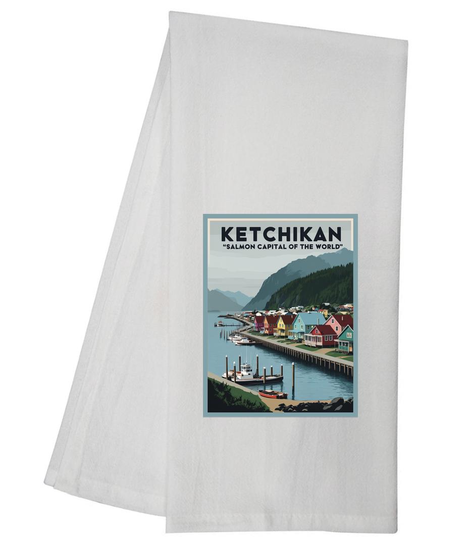 Alaska Ketchikan Tea Towel GGTT1401 – Gotham Gifts | Pop Threads