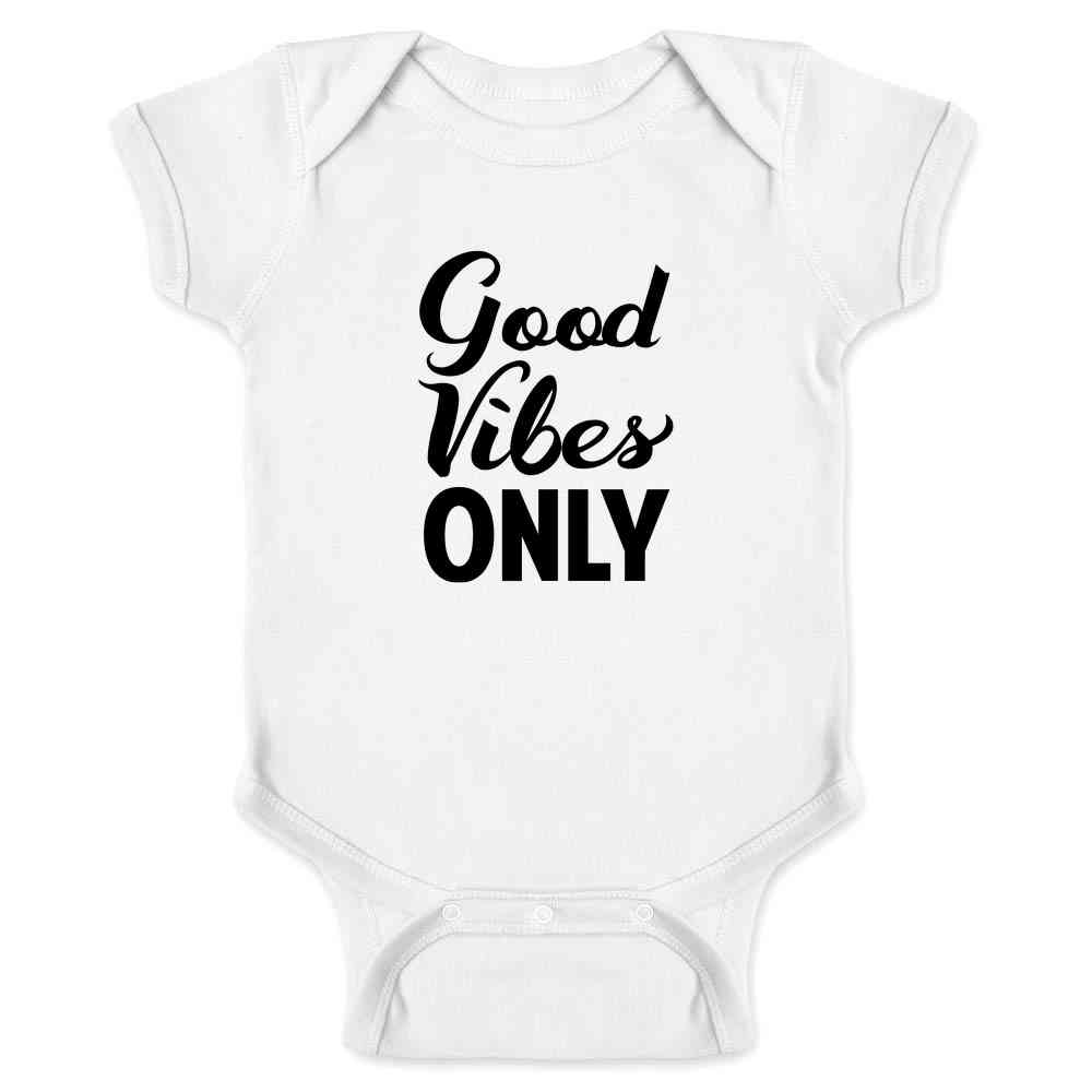 Good Vibes Inspirational Motivational Message Baby Bodysuit – Gotham ...