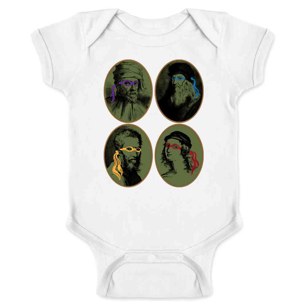 Italian Renaissance Ninja Artists Parody Funny Baby Bodysuit – Gotham ...
