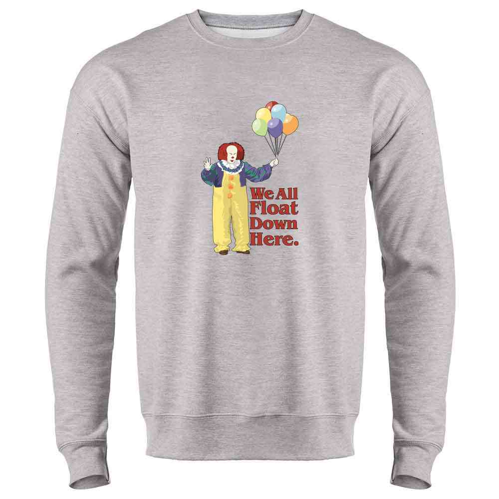 Clown Float Down Here Minimalist Horror Spooky Long Sleeve – Gotham ...