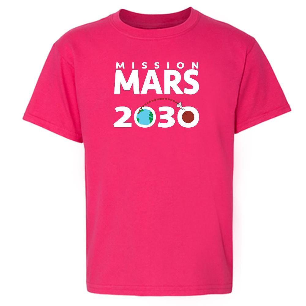 Mission Mars 2030 Space Exploration Science Kids & Youth Tee ...