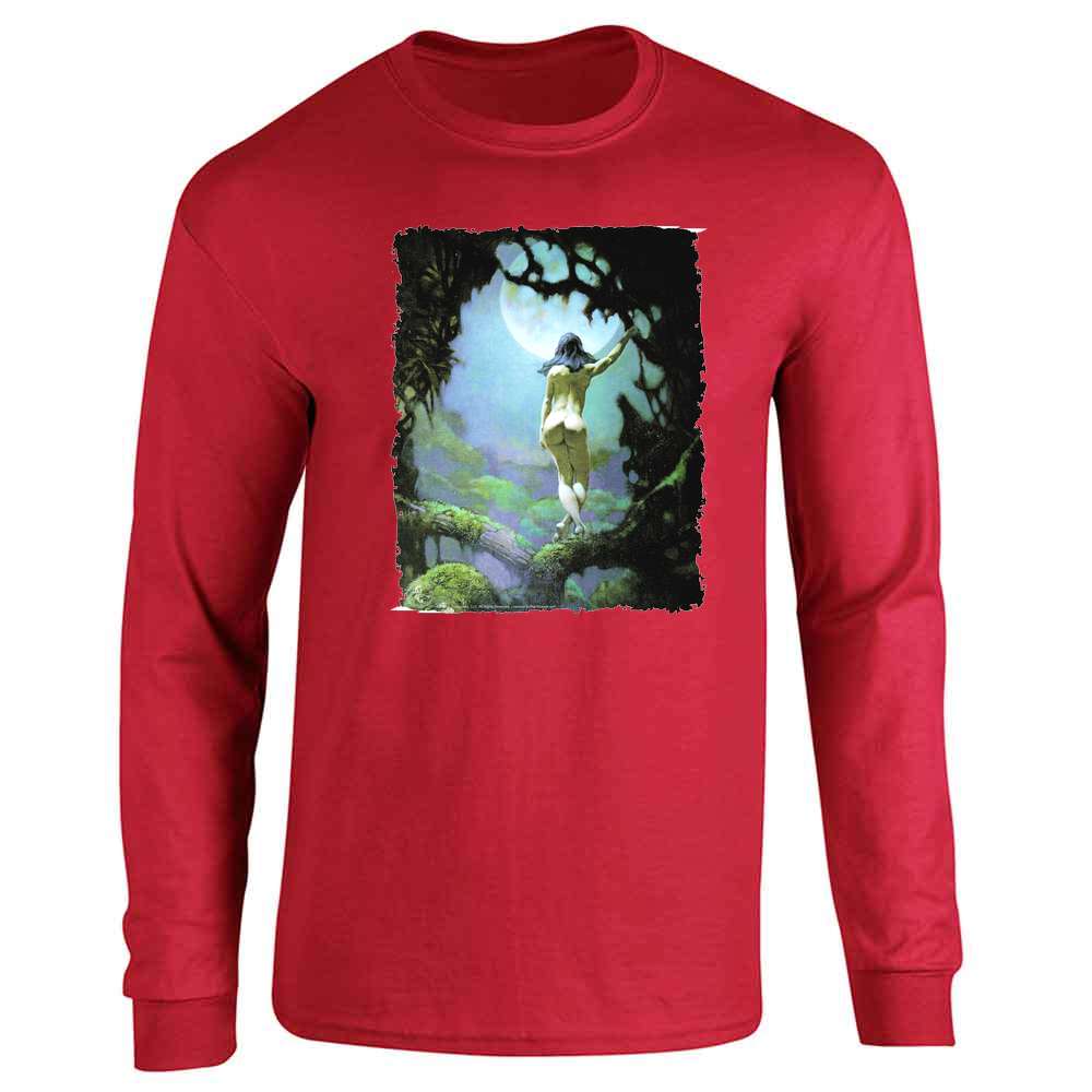 Moon Rapture by Frank Frazetta Art Long Sleeve – Gotham Gifts | Pop Threads
