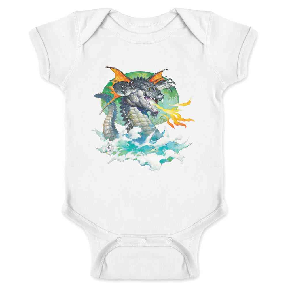 Winged Alligator by Frank Frazetta Art Dragon Baby Bodysuit – Gotham ...