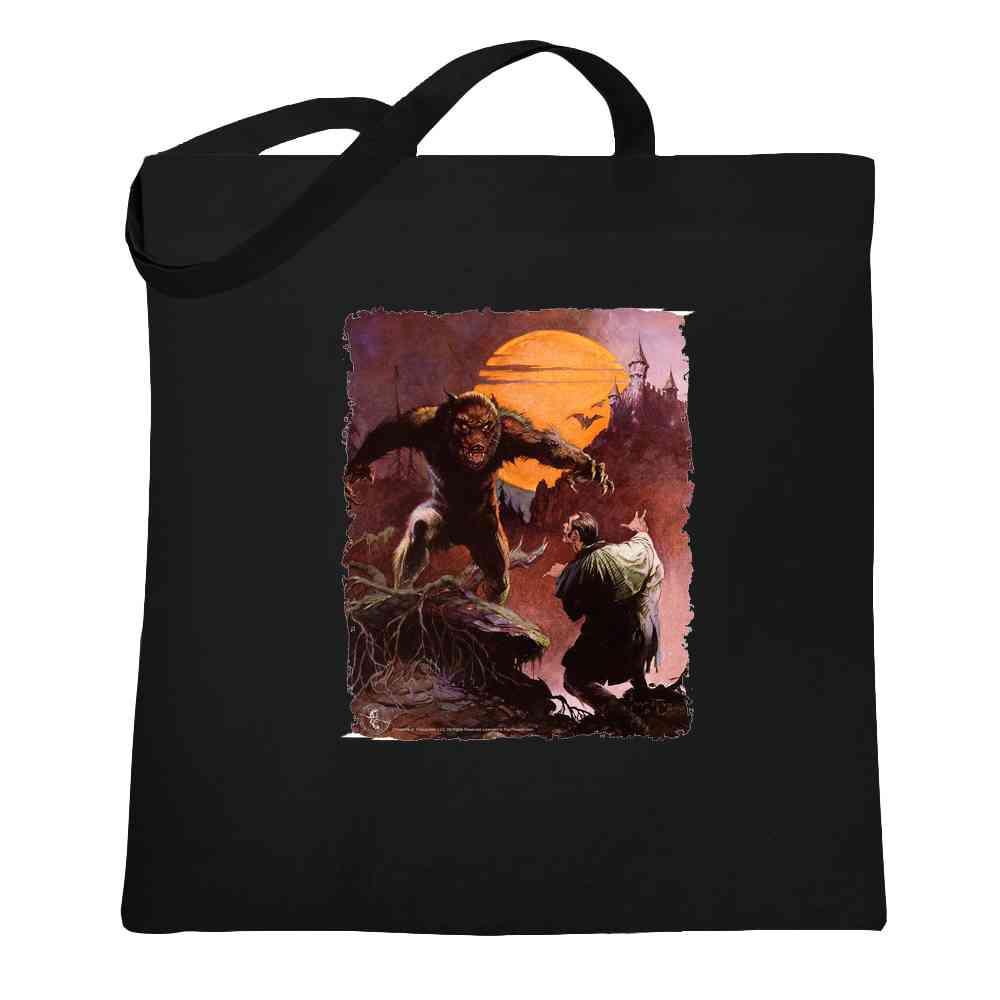Wolfman by Frank Frazetta Art Halloween Werewolf Tote Bag – Gotham ...