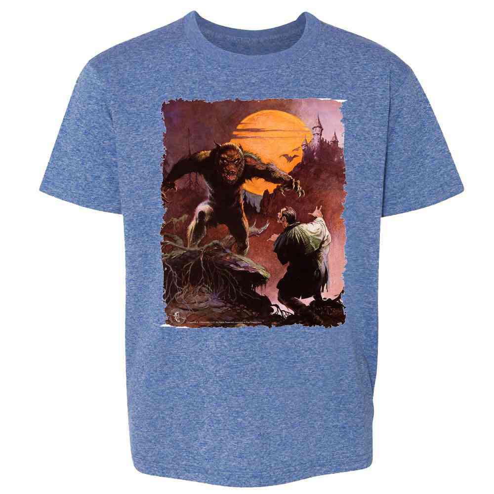 Wolfman by Frank Frazetta Art Halloween Werewolf Kids & Youth Tee ...