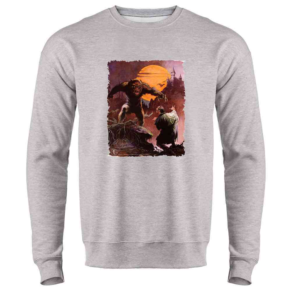 Wolfman by Frank Frazetta Art Halloween Werewolf Long Sleeve – Gotham ...