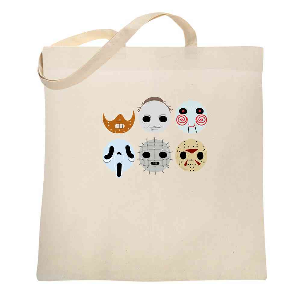 Horror Masks Monster Scary Movie Halloween Spooky Tote Bag – Gotham ...