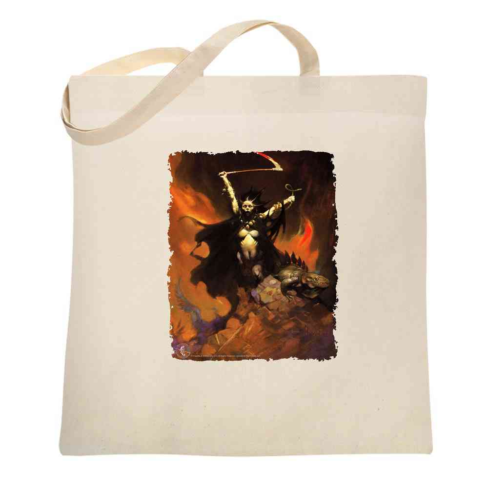 Woman With Scythe by Frank Frazetta Fantasy Art Tote Bag – Gotham Gifts ...