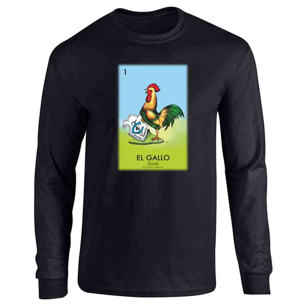 El Gallo Rooster Loteria Card Mexican Bingo Long Sleeve – Gotham Gifts ...