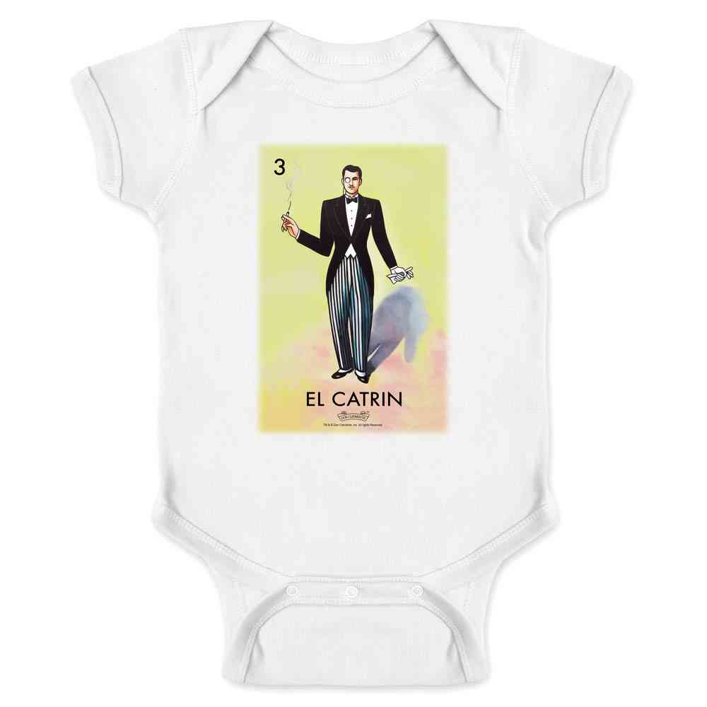 El Catrin Dandy Loteria Card Mexican Bingo Baby Bodysuit – Gotham Gifts ...