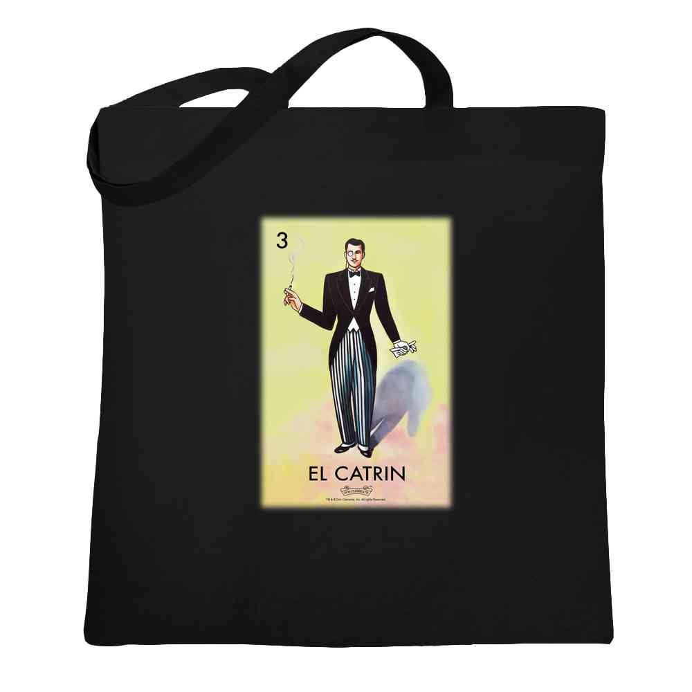 El Catrin Dandy Loteria Card Mexican Bingo Tote Bag – Gotham Gifts ...