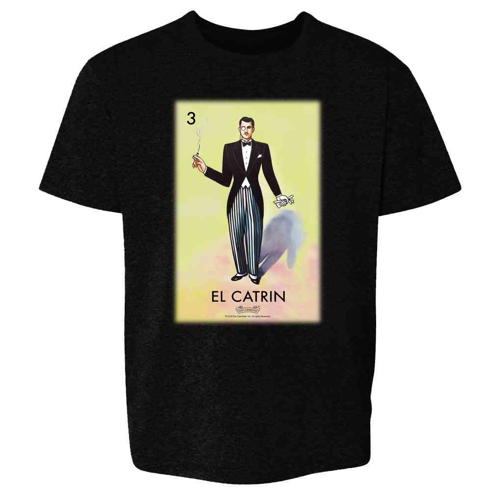 El Catrin Dandy Loteria Card Mexican Bingo Kids & Youth Tee – Gotham ...