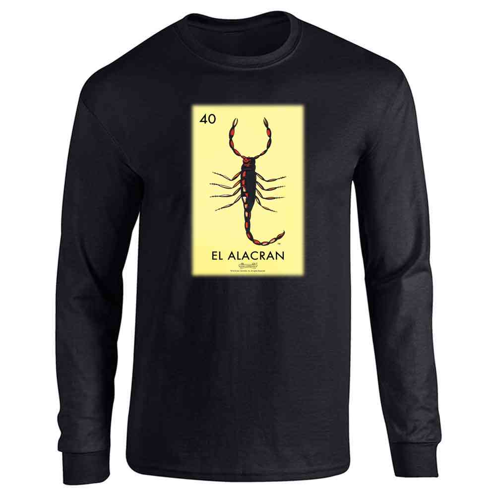 El Alacran Scorpion Card Mexican Bingo Long Sleeve – popthreads.com