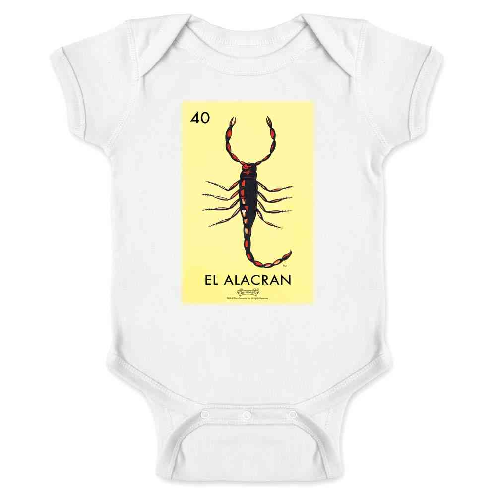 El Alacran Scorpion Card Mexican Bingo Baby Bodysuit – Gotham Gifts ...