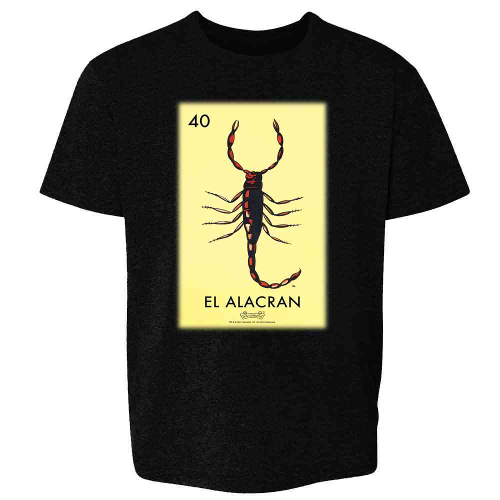 El Alacran Scorpion Card Mexican Bingo Kids & Youth Tee – Gotham Gifts ...