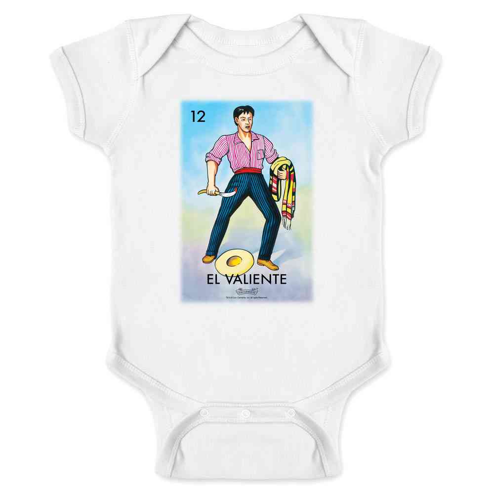 El Valiente The Brave One Card Mexican Bingo Baby Bodysuit – Gotham ...