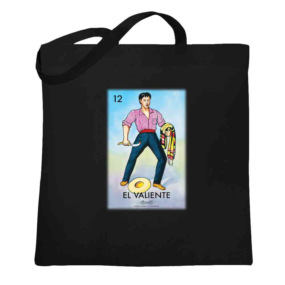 El Valiente The Brave One Card Mexican Bingo Tote Bag – Gotham Gifts ...
