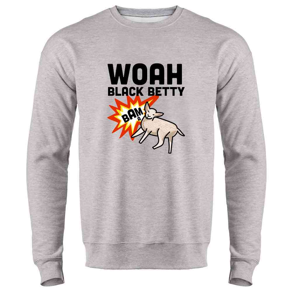 Woah Black Betty Bam A Lamb Funny Song Meme Long Sleeve – Gotham Gifts ...