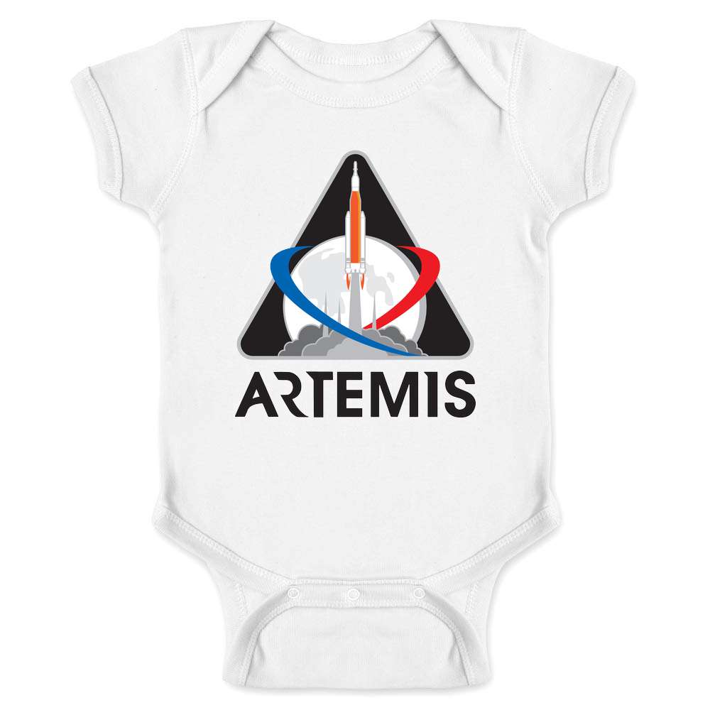 NASA Artemis Program Mission 1 Patch Moon Baby Bodysuit – Gotham Gifts ...