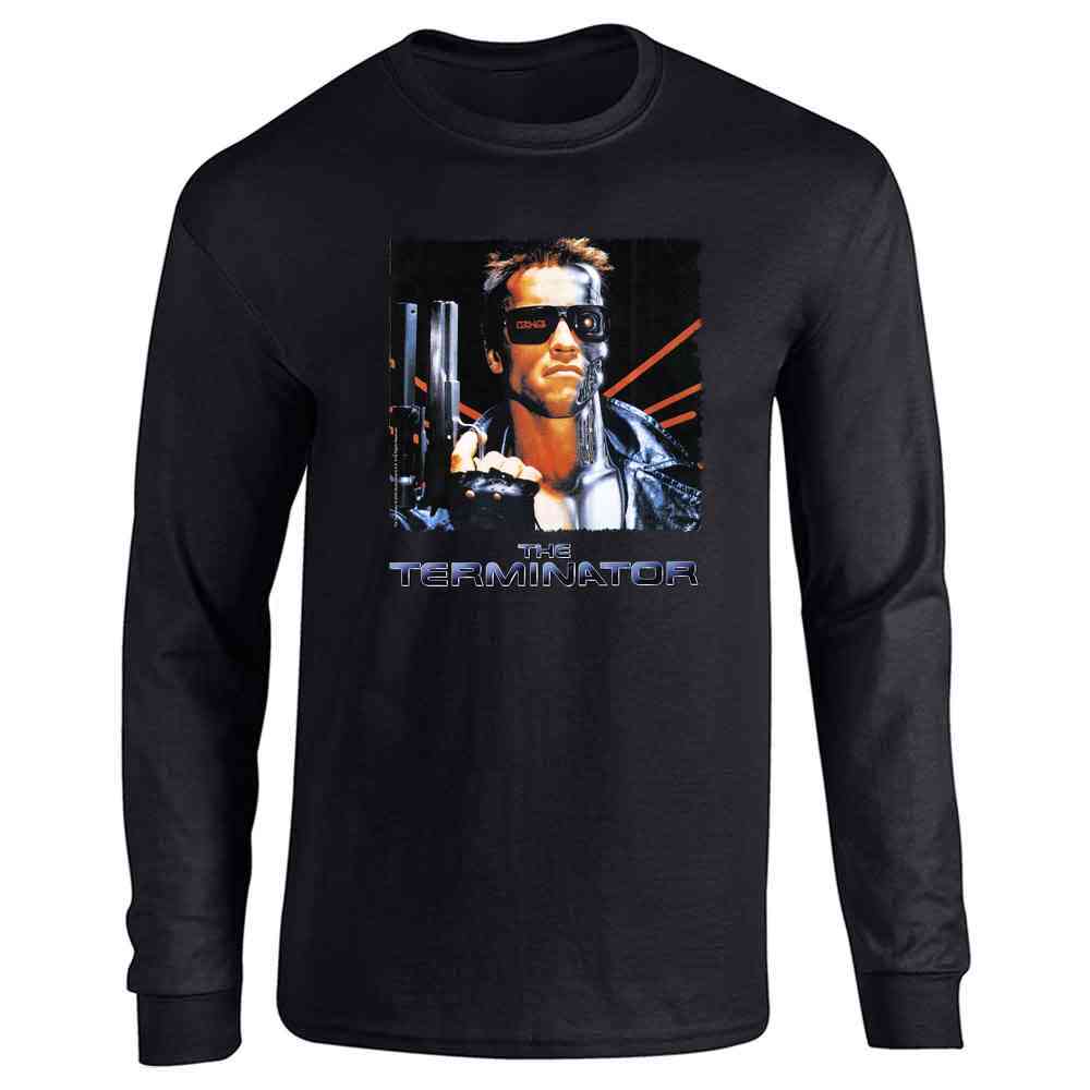 The Terminator Italian Key Art Cyborg Retro Movie Long Sleeve – Gotham ...