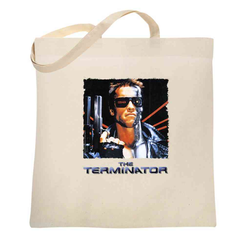 The Terminator Italian Key Art Cyborg Retro Movie Tote Bag – Gotham ...