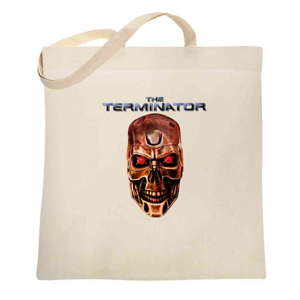 The Terminator Evil Cyborg Skull Movie Tote Bag – Gotham Gifts | Pop ...