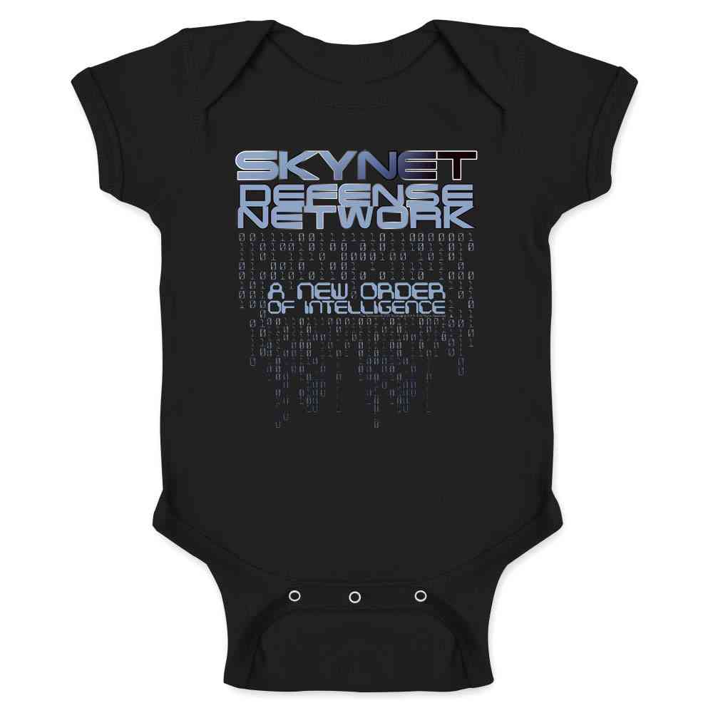 The Terminator Skynet Defense Network Code Baby Bodysuit – Gotham Gifts ...