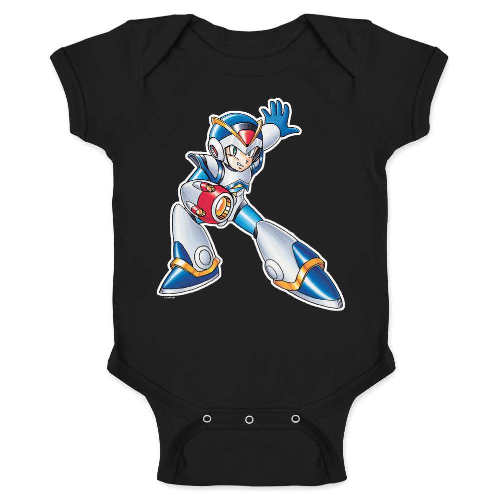 Mega Man X Full Armor Megaman Video Gaming Baby Bodysuit – Gotham Gifts ...