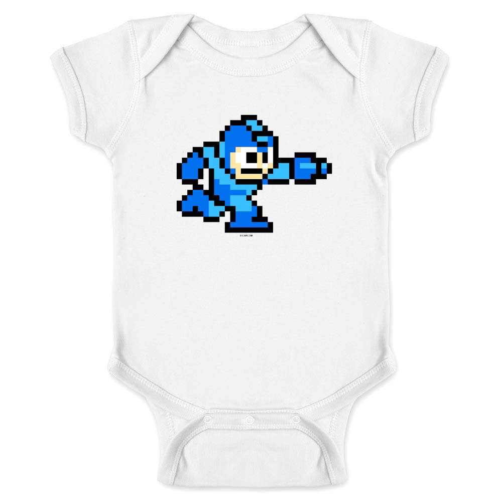 Mega Man 8 Bit Running Vintage Video Game Megaman Baby Bodysuit ...
