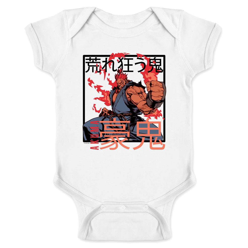Akuma Video Gamer Art Street Fighter 2 Retro 90s Baby Bodysuit – Gotham ...