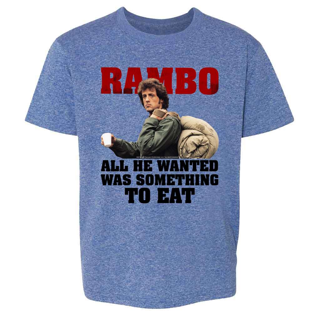 Rambo All He Wanted Was Something To Eat Movie Kids & Youth Tee ...