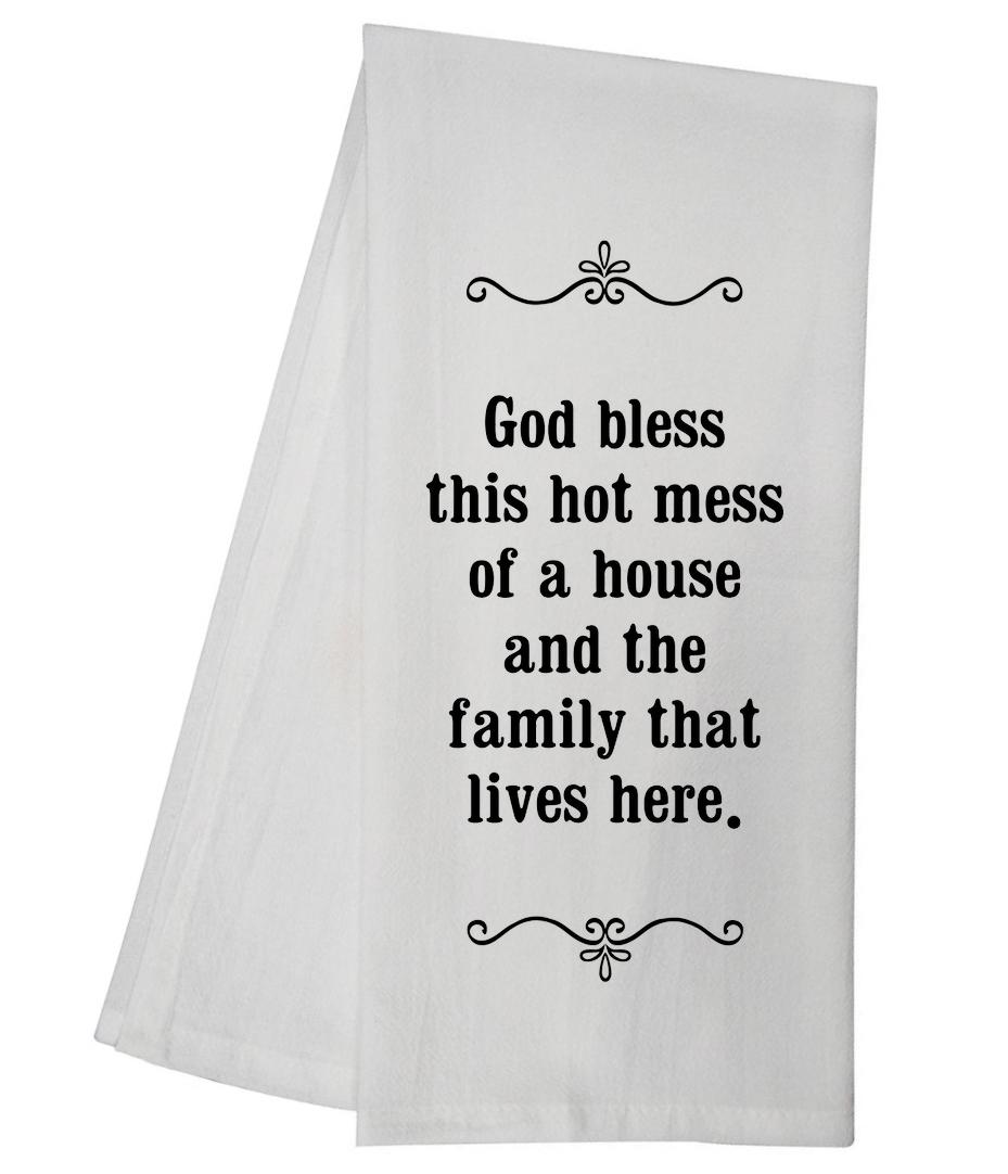 God Bless Mess Tea Towel GGTT58 – Gotham Gifts | Pop Threads