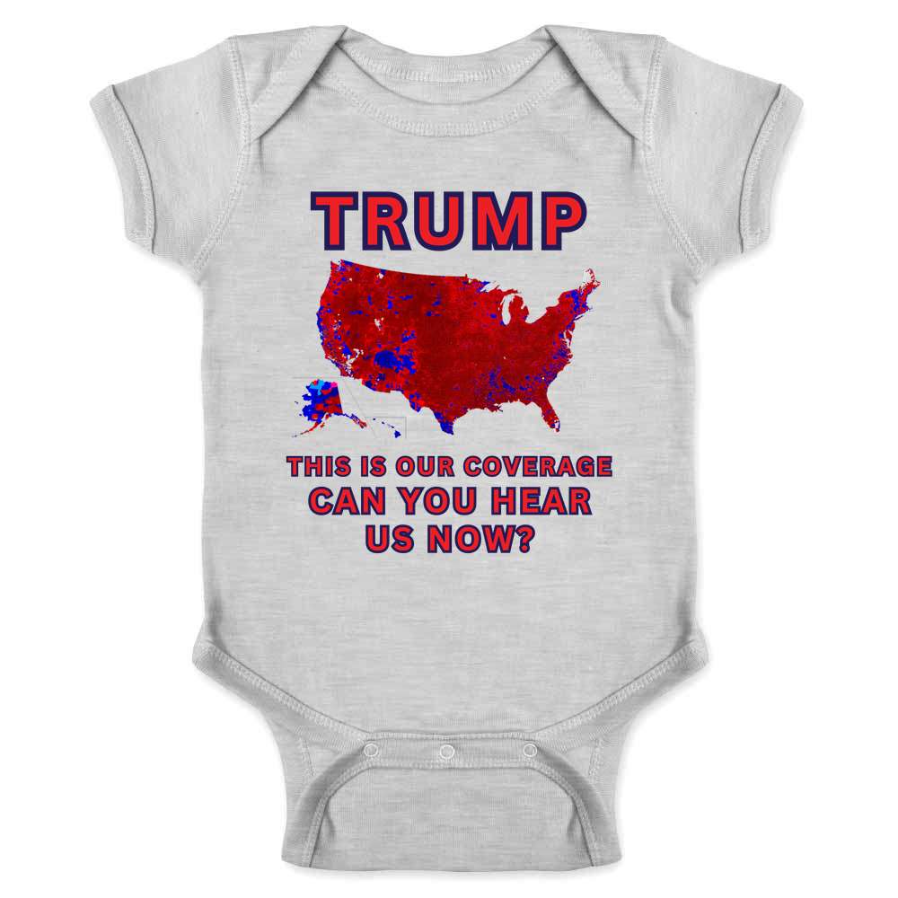 Donald Trump Presidential Election Map Hear Us Baby Bodysuit – Gotham ...