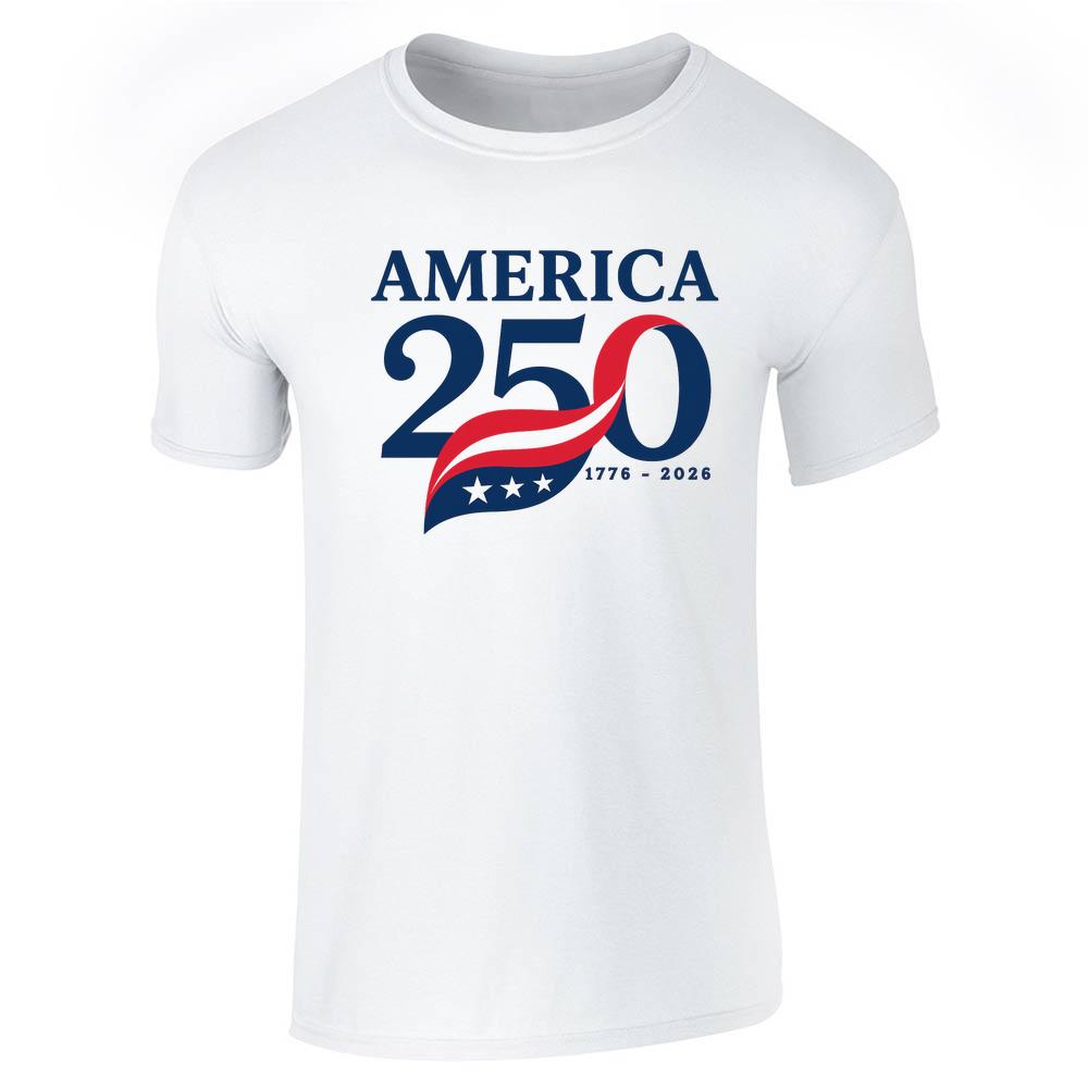USA Semiquincentennial A250 America 250 Ribbon Unisex Tee – Gotham ...